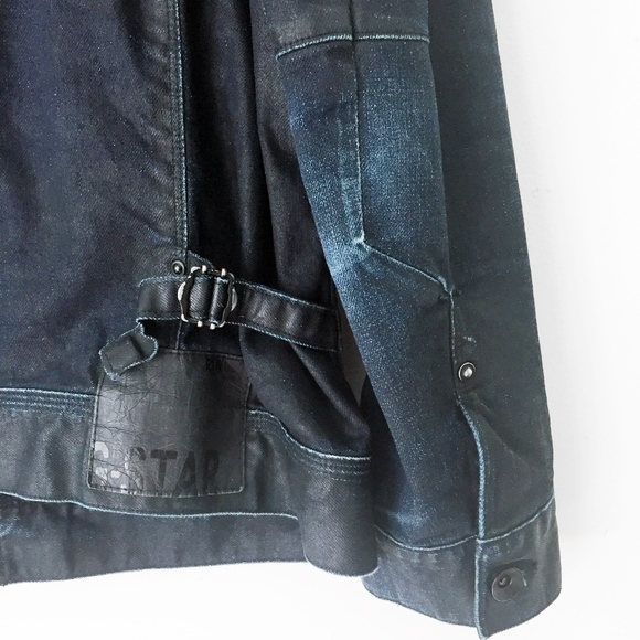 G-Star Jackets & Coats | G Star Raw Denim Distressed Wax Jean Jacket ...